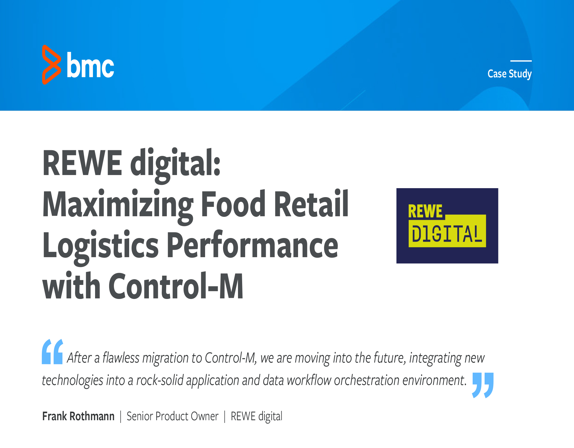 Control-M Workload Automation - a Partner of BMC Software